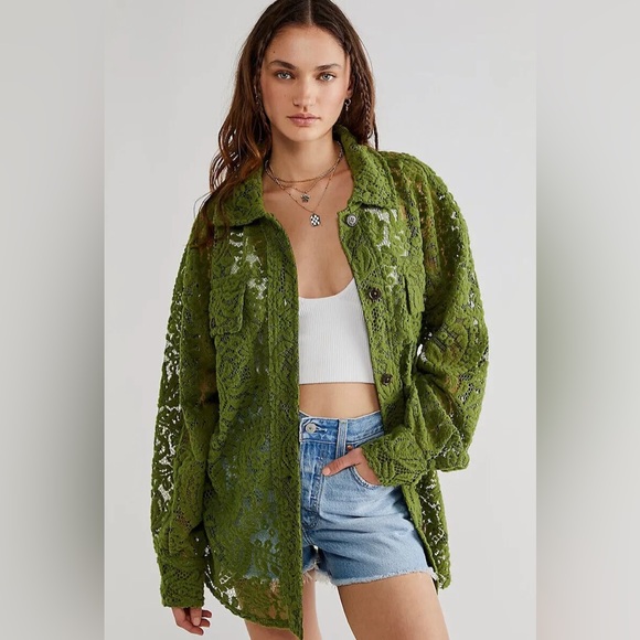 Free People | Jackets & Coats | We The Free Lace Ruby Jacket | Poshmark